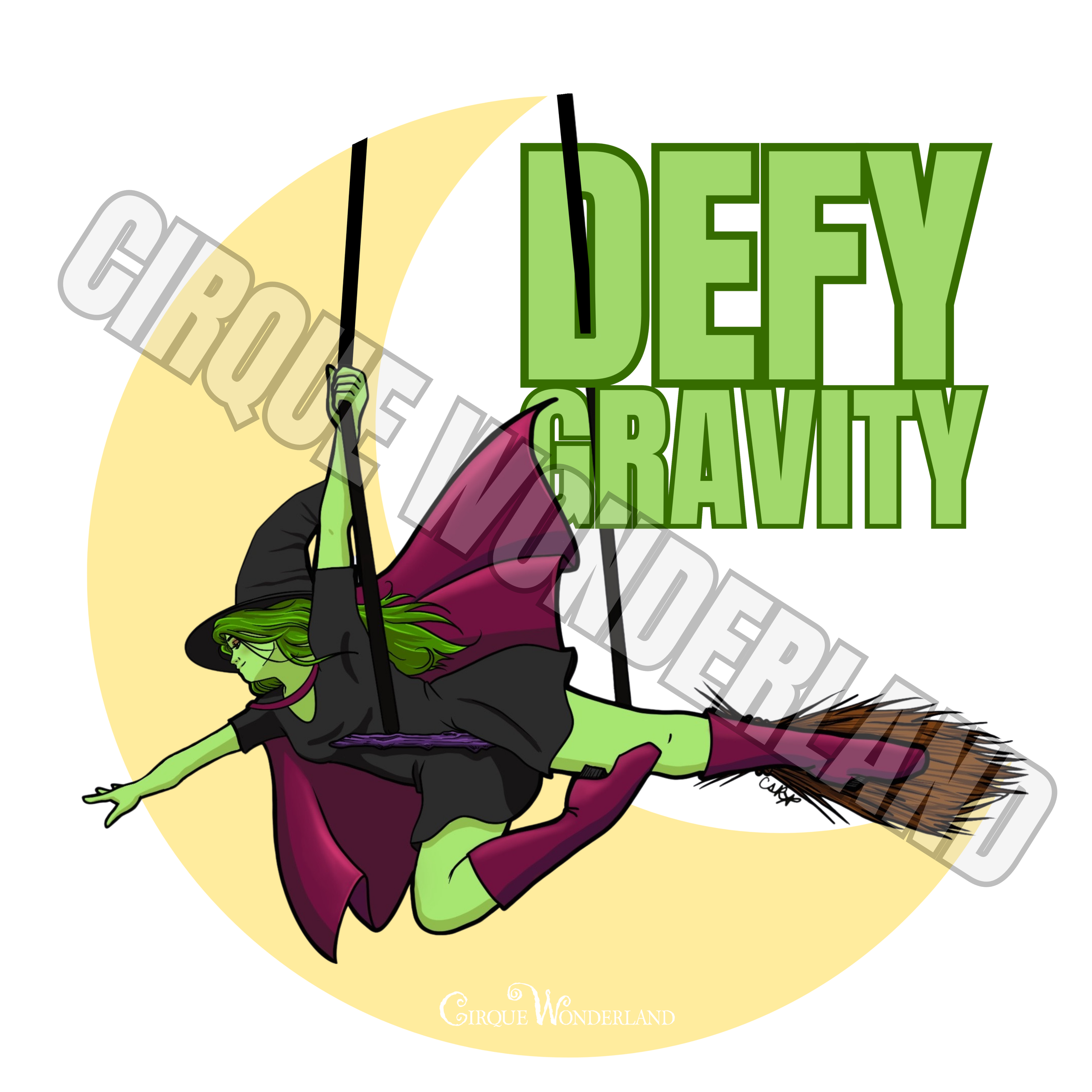 Defy Gravity Sticker | Cirque Wonderland